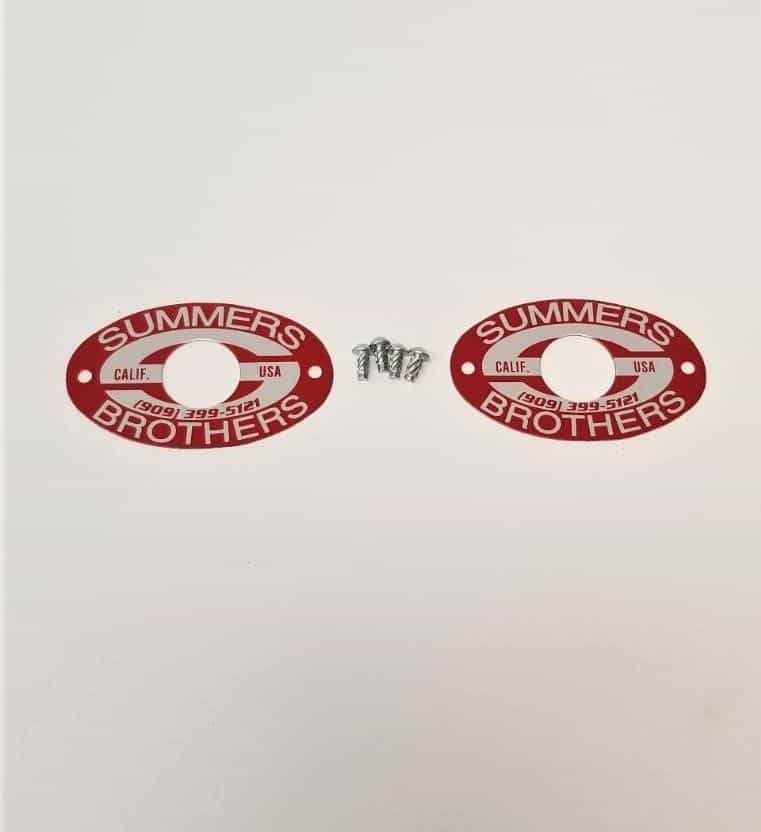 NAME PLATE TAG – Summers Brothers Racing